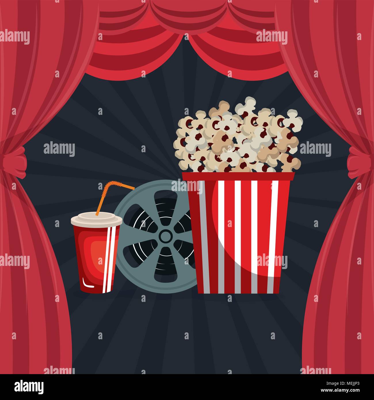 cinema tape reel entertainment icon Stock Vector Image & Art - Alamy