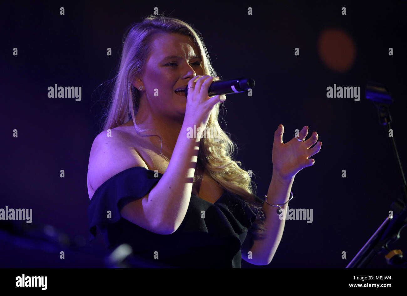 Lusaint performs on stage during the 2018 PFA Awards at the Grosvenor ...