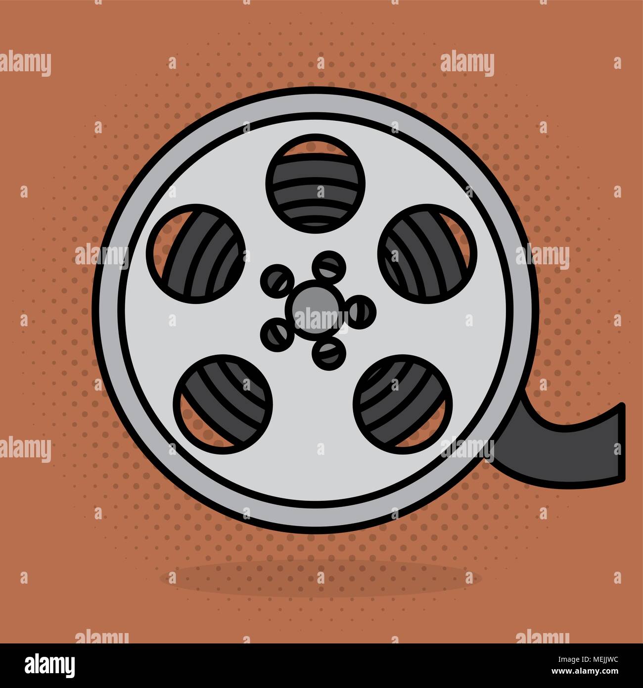 cinema tape reel entertainment icon Stock Vector Image & Art - Alamy