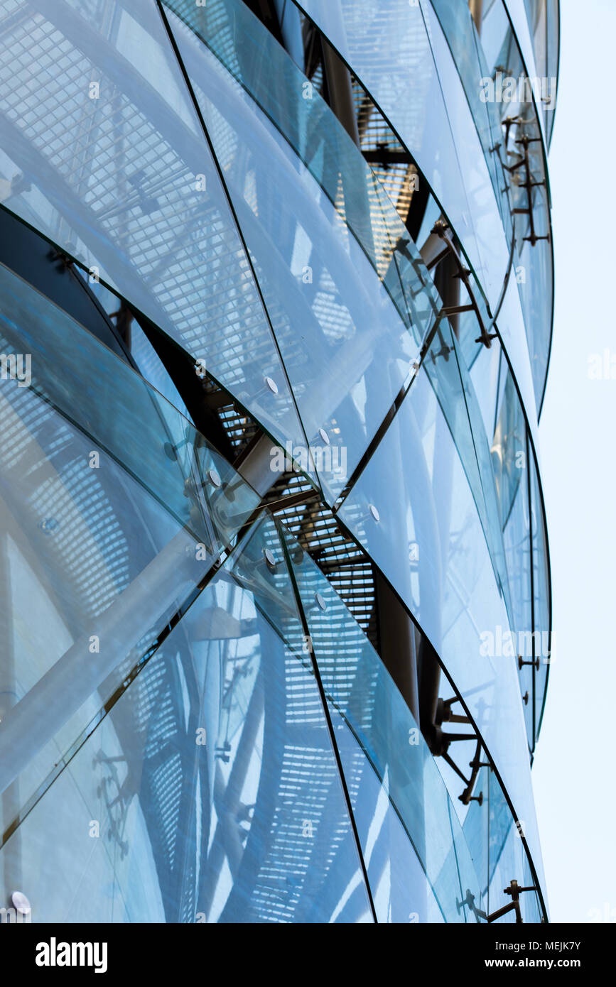 wall of a modern building Stock Photo - Alamy