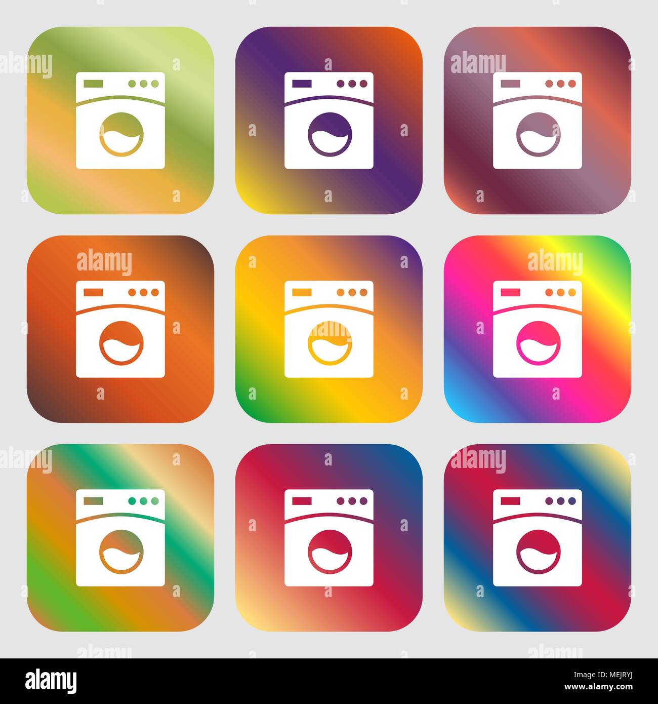 Washing machine icon Stock Vector Image & Art - Alamy