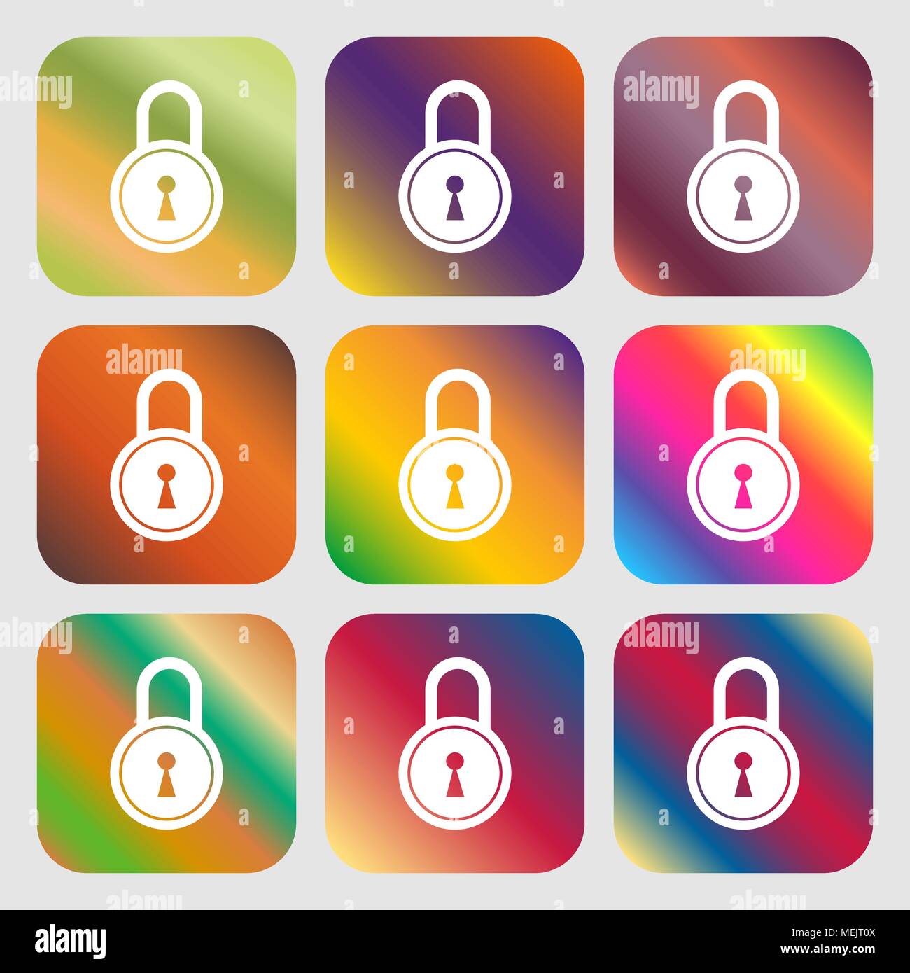 closed lock icon Stock Vector Image & Art - Alamy
