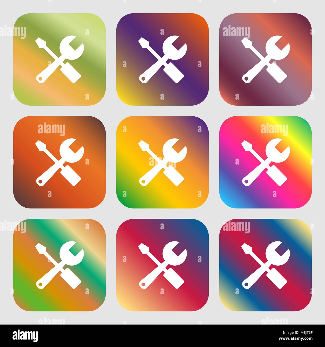 wrench and screwdriver icon Stock Vector Image & Art - Alamy