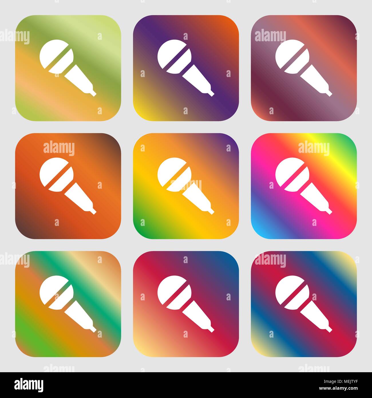 Microphone sign icon Stock Vector Image & Art - Alamy