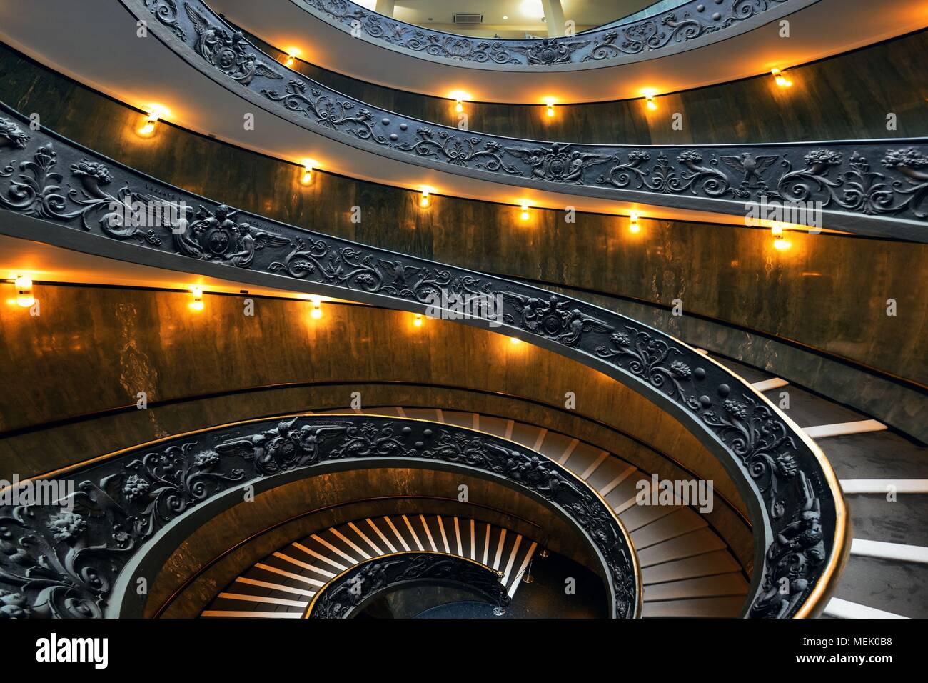 Spiral staircase in Vatican Museum Stock Photo - Alamy