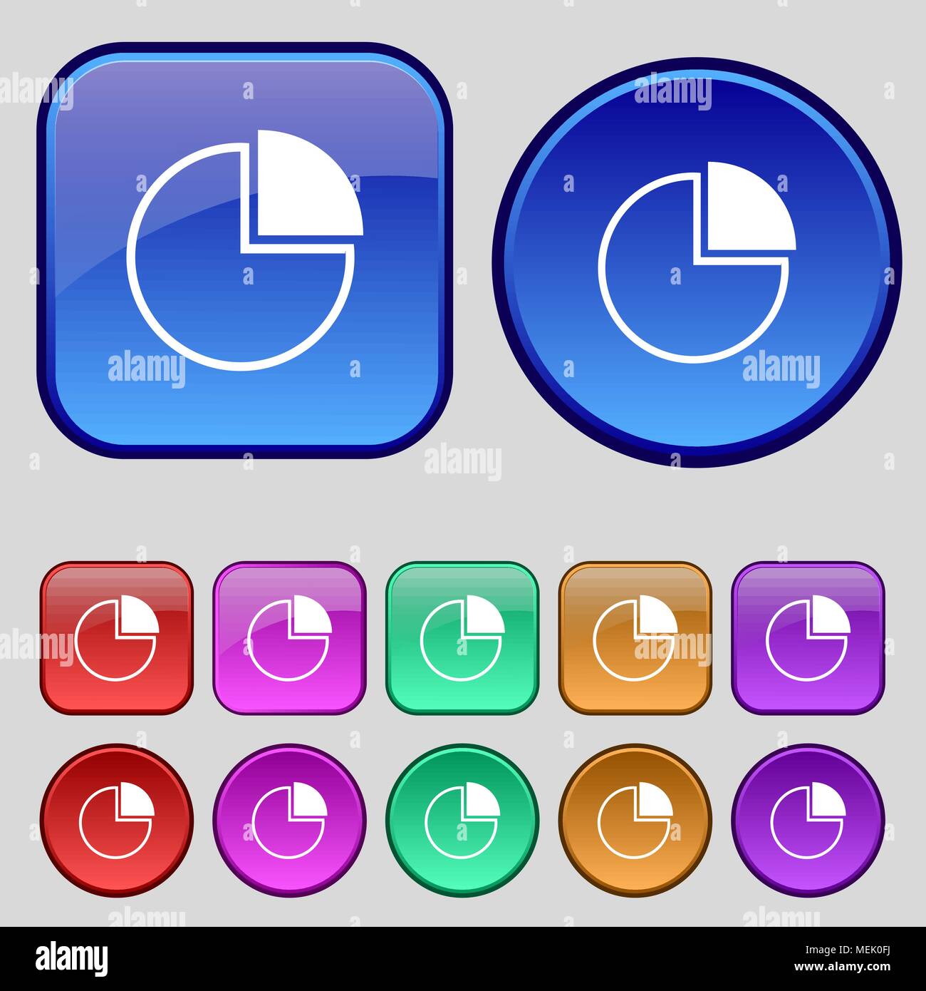 Infographic icon sign. A set of twelve vintage buttons for your design ...