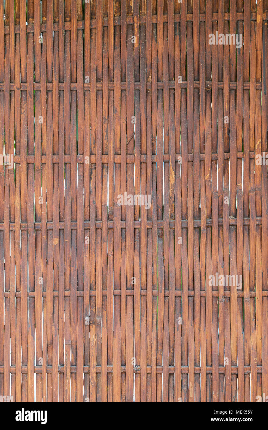 Full frame background of woven wooden wall or fence Stock Photo - Alamy