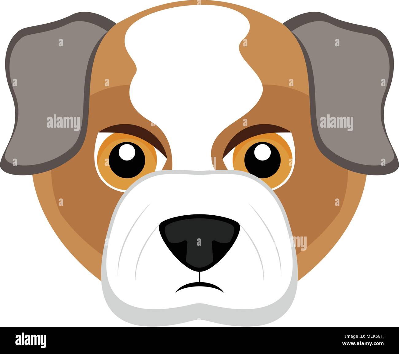 Cute bulldog dog avatar Stock Vector Image & Art - Alamy