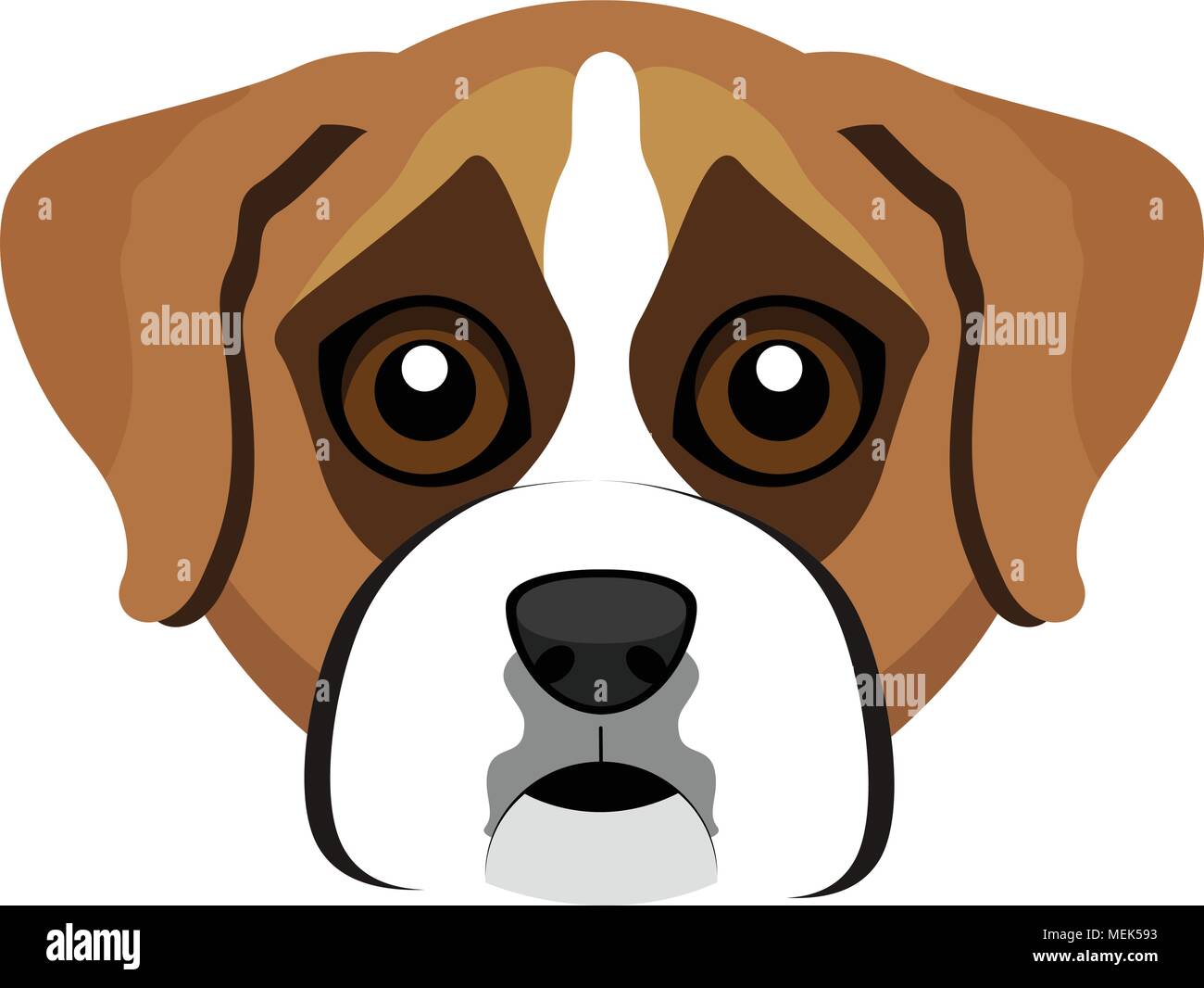 Cute boxer dog avatar Stock Vector Image & Art - Alamy