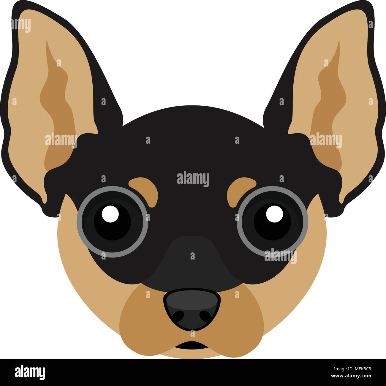Cute brown chihuahua dog Stock Vector Images - Alamy