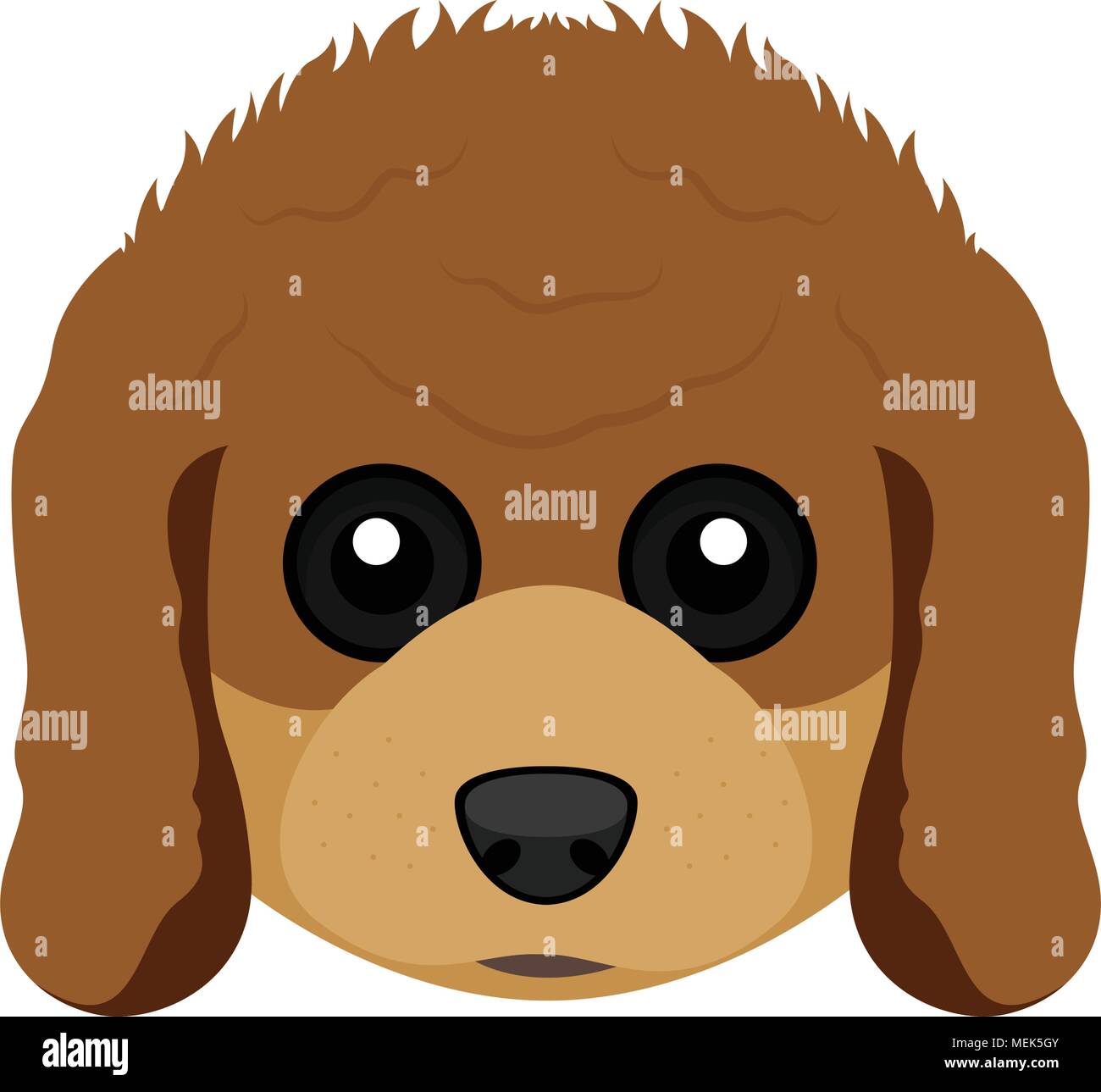 Cute poodle dog avatar Stock Vector Image & Art - Alamy