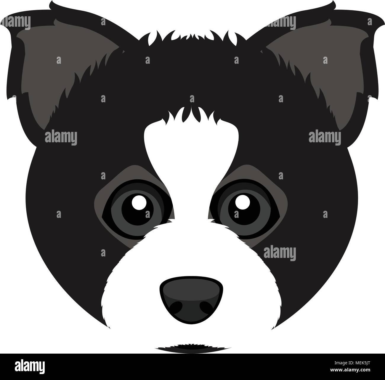 Cute border collie dog avatar Stock Vector Image & Art - Alamy