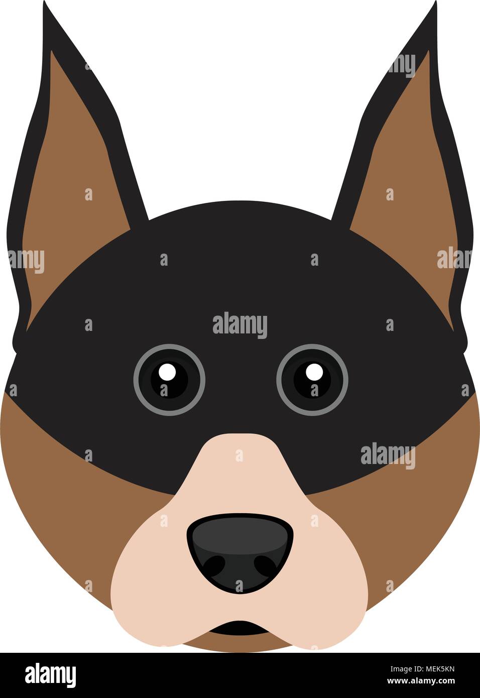 Cute doberman dog avatar Stock Vector Image & Art - Alamy