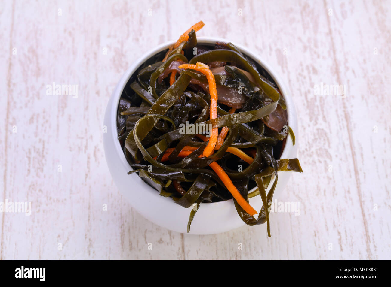 Pickled sea kale in the bowl Stock Photo - Alamy