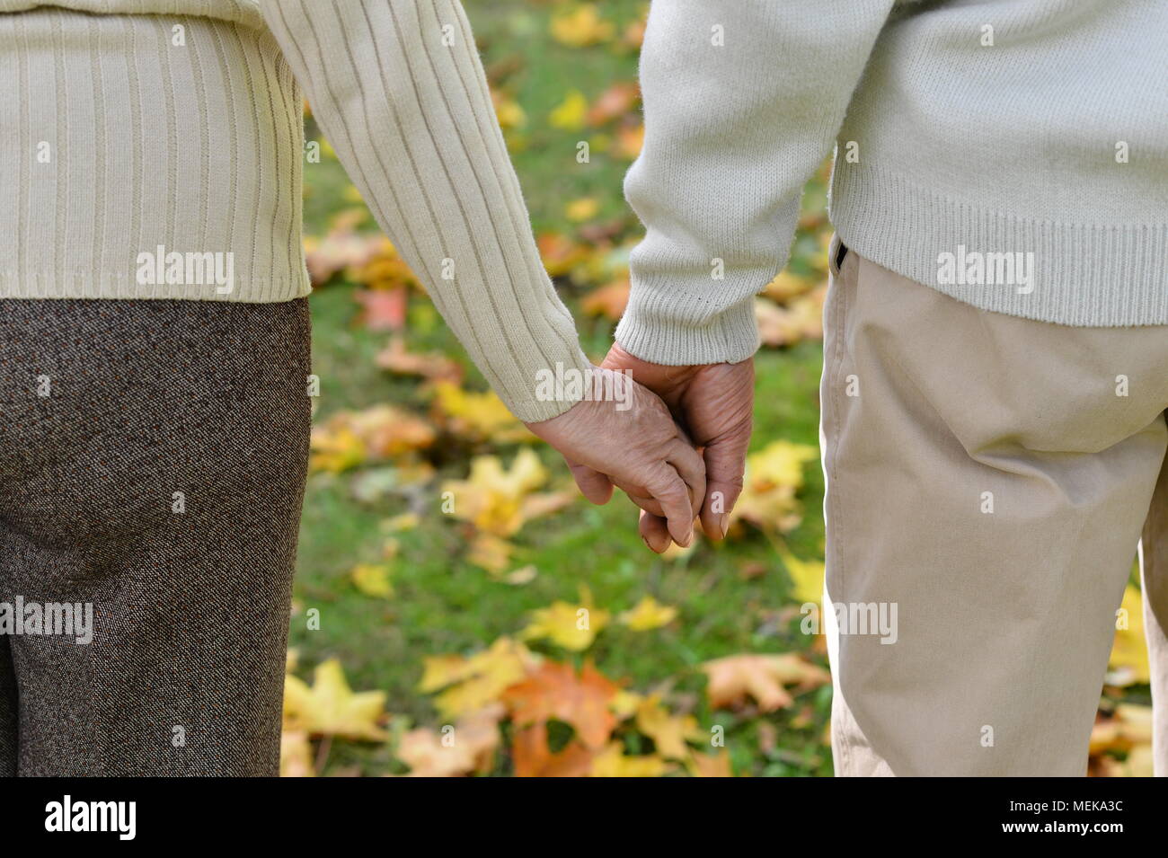 Elderly couple holding hands Stock Photo - Alamy Elderly couple holding hands Stock Photo - Alamy