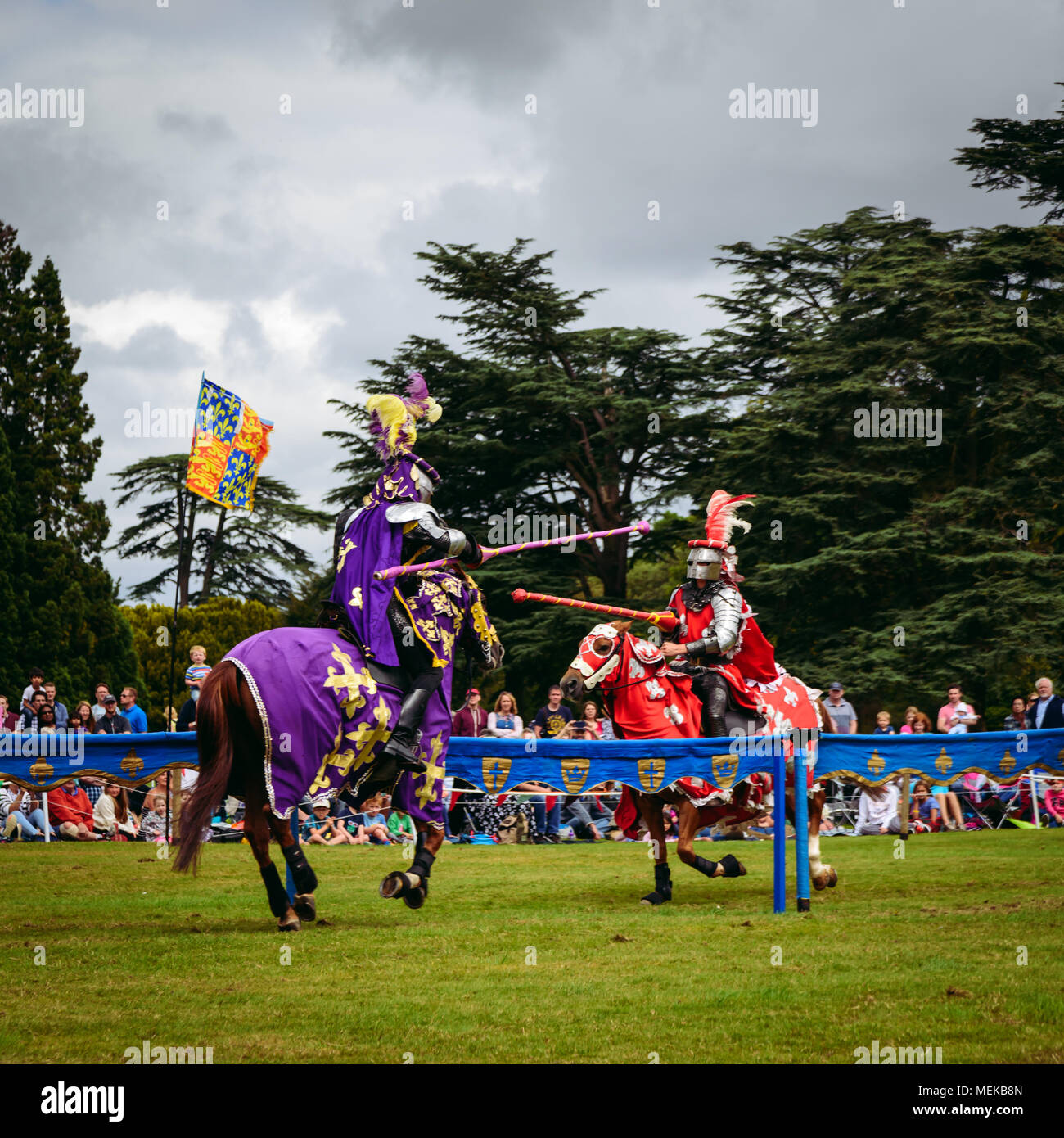 Blenheim palace jousting tournament hi-res stock photography and images ...