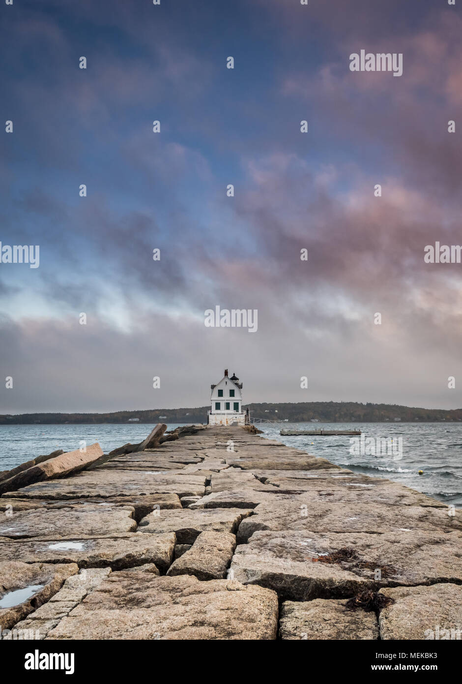 Rockland breakwater lighthouse hi-res stock photography and images - Alamy