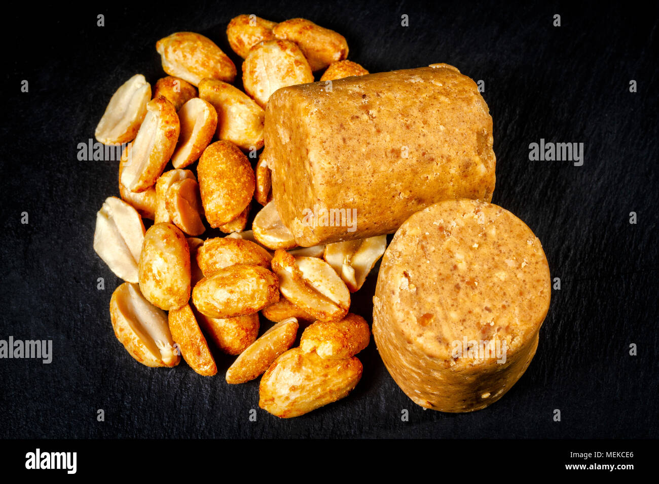 Pacocas, a traditional Brazilian candy made with peanuts, and peanuts ...