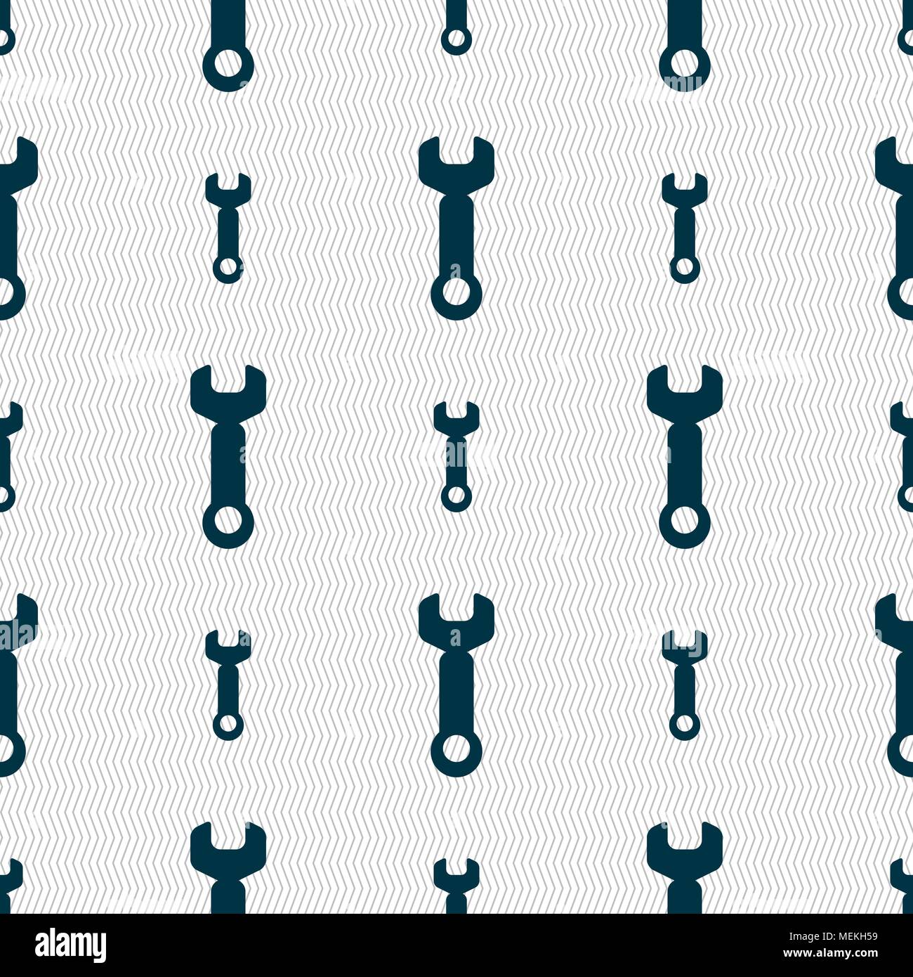 number seven icon sign. Seamless abstract background with geometric ...