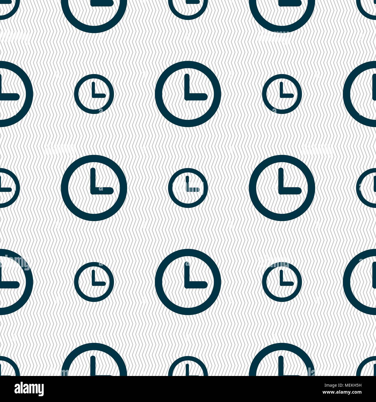 number Nine icon sign. Seamless abstract background with geometric ...