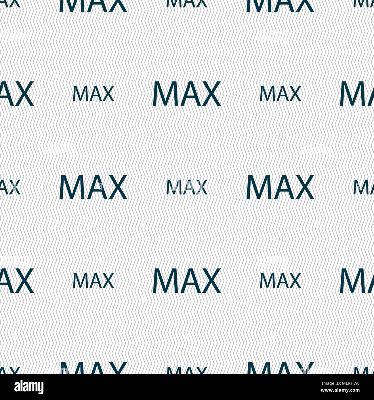 maximum sign icon. Seamless abstract background with geometric shapes ...