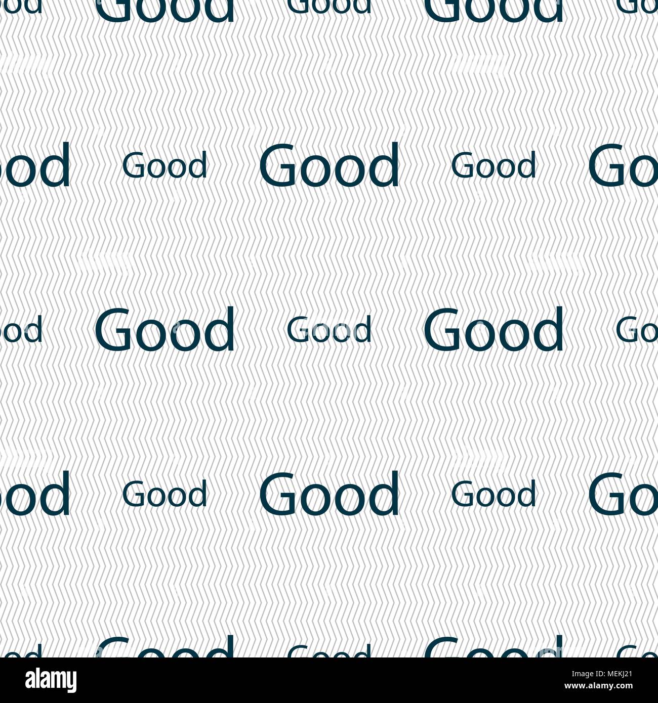 Good sign icon. Seamless abstract background with geometric shapes ...