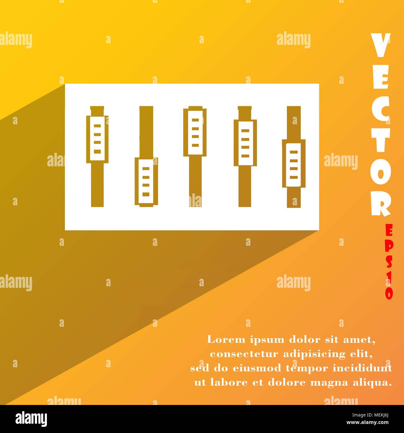 Dj console mix handles and buttons icon symbol. Trendy, modern design ...