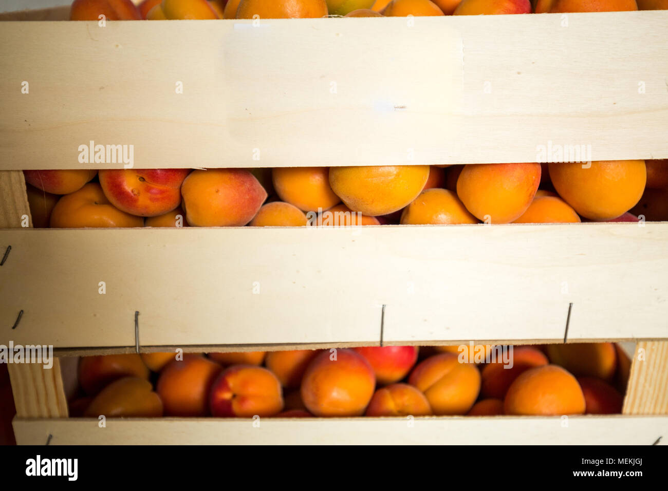 Apricot in box hi-res stock photography and images - Alamy