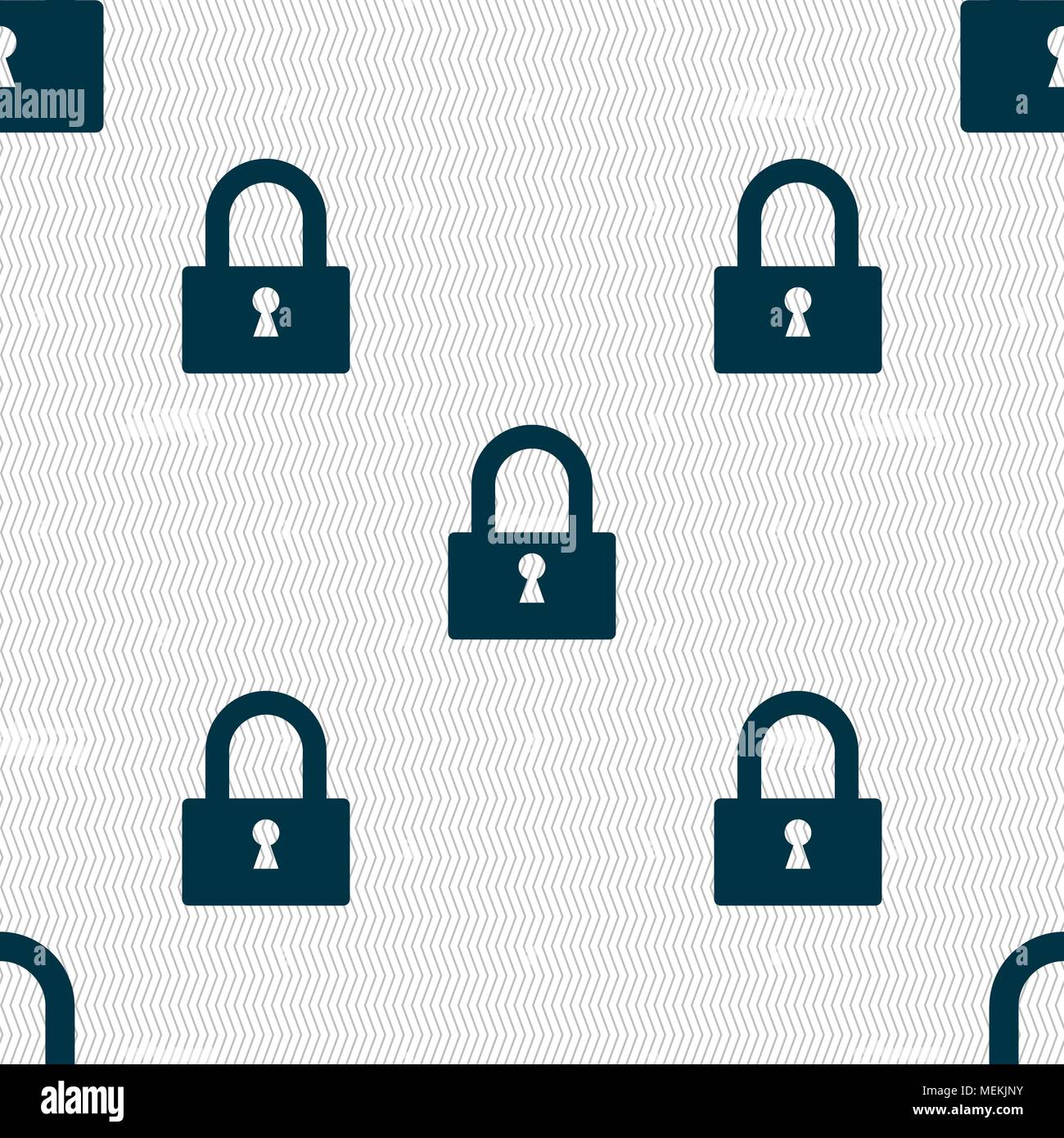 Lock sign icon. Locker symbol. Seamless abstract background with ...