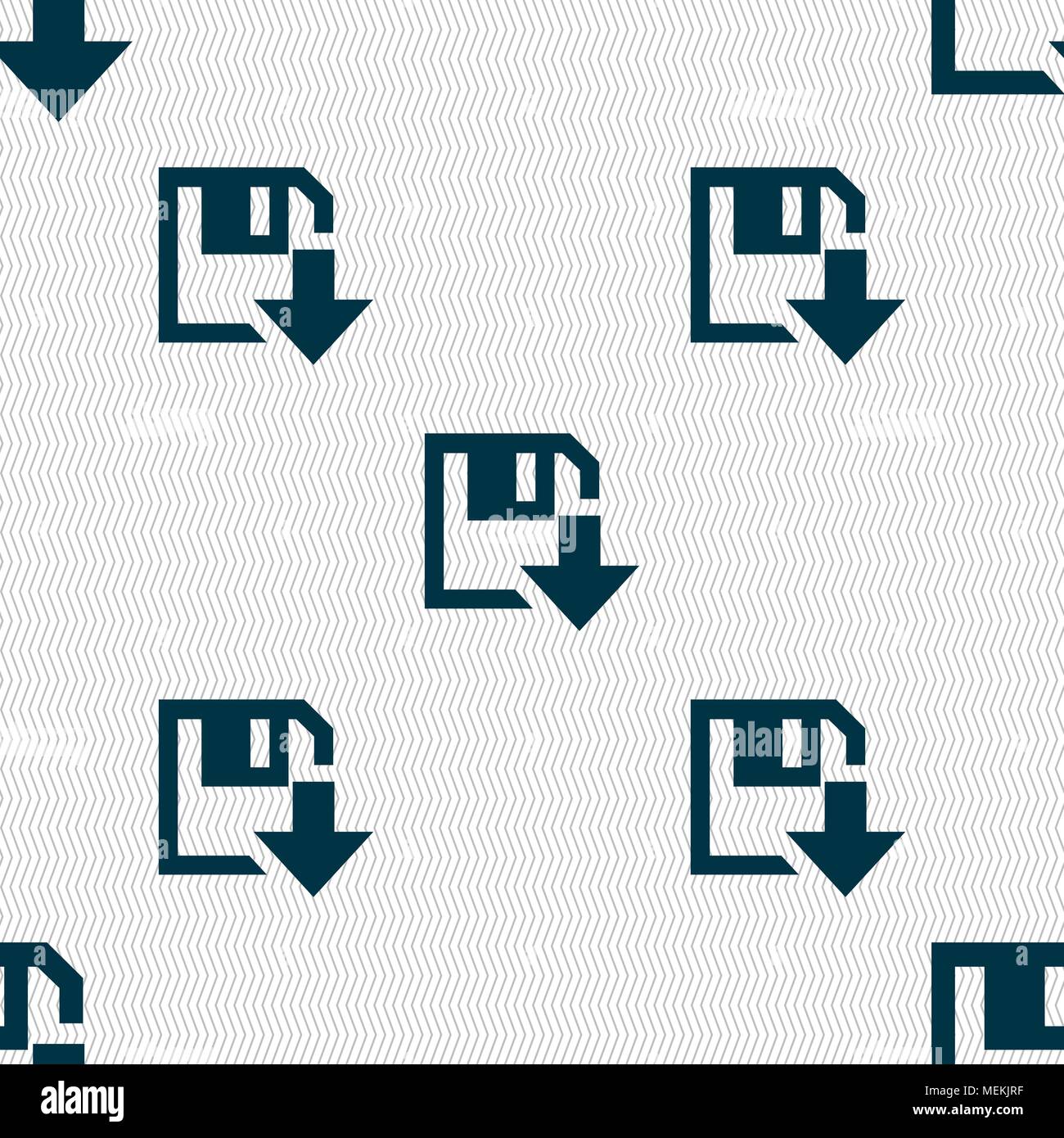 floppy icon. Flat modern design. Seamless abstract background with geometric shapes. Vector ...