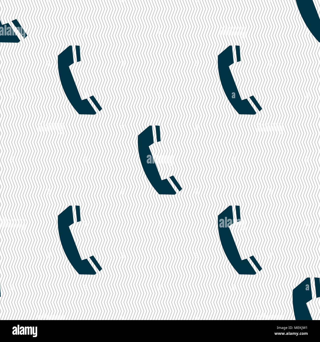 Phone sign icon. Support symbol. Call center. Seamless abstract ...