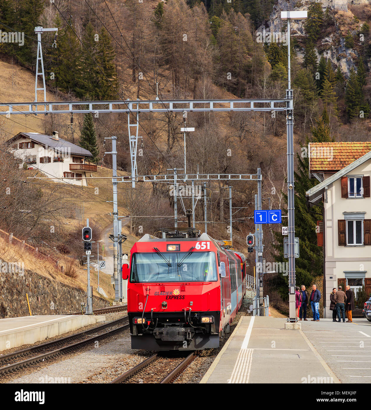 Glacier express train hi-res stock photography and images - Alamy