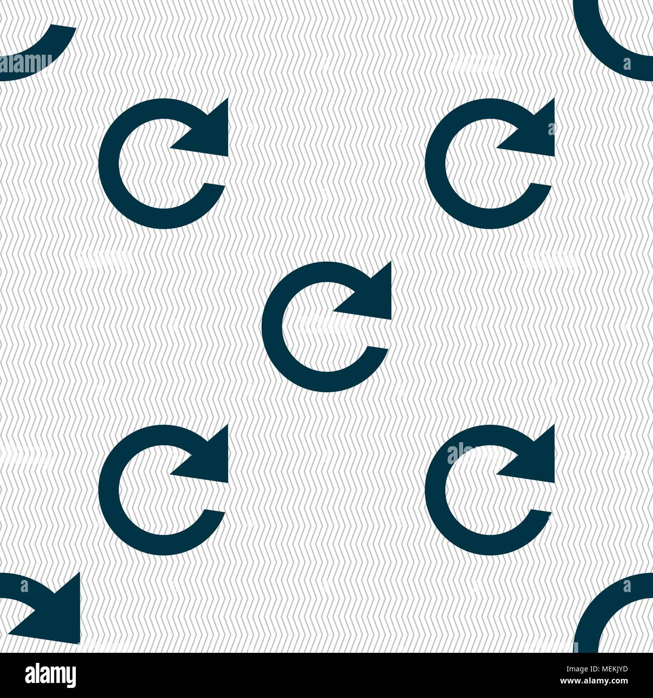update sign icon. Full rotation arrow symbol. Seamless abstract ...