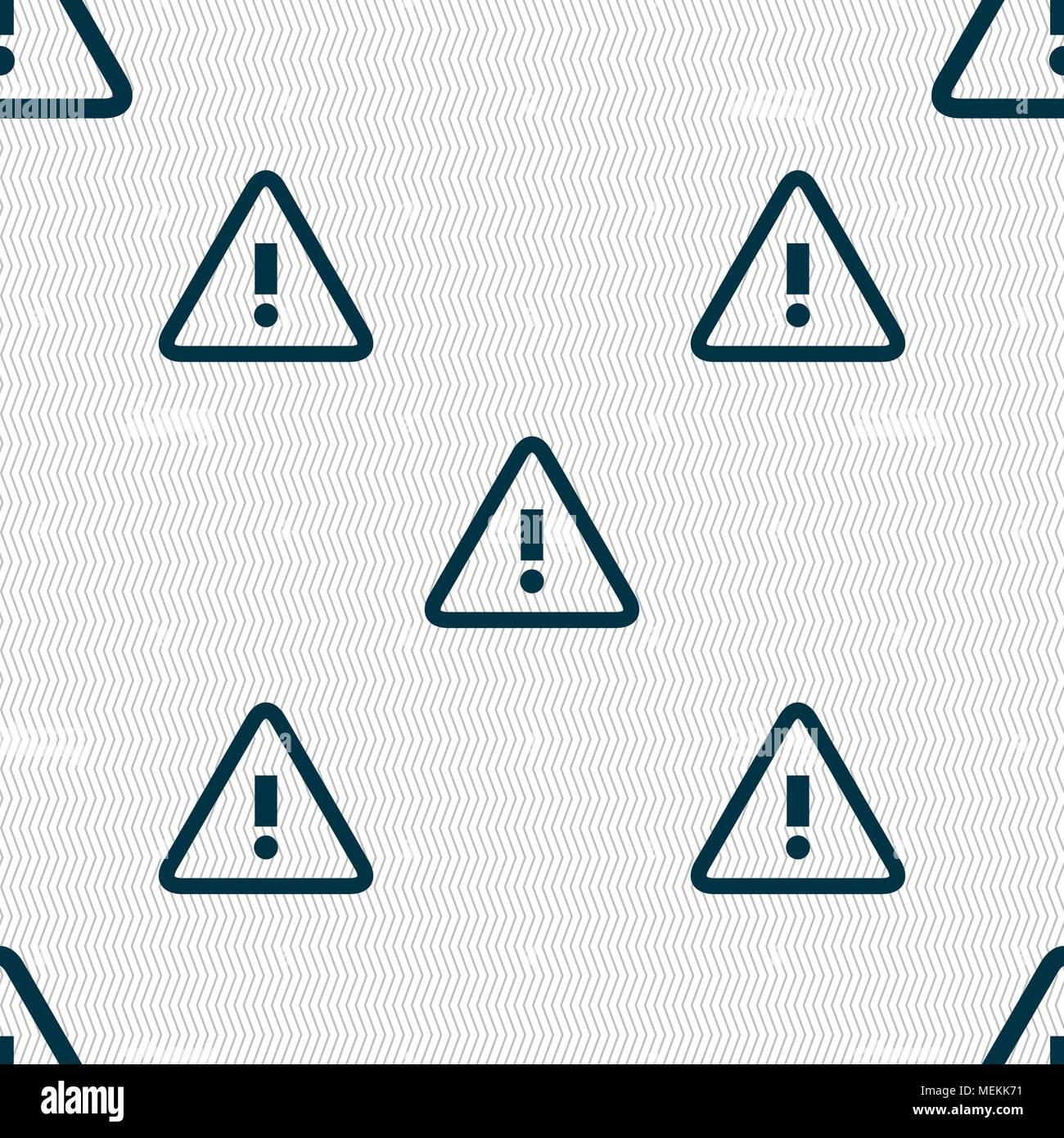 Attention caution sign icon. Exclamation mark. Hazard warning symbol ...