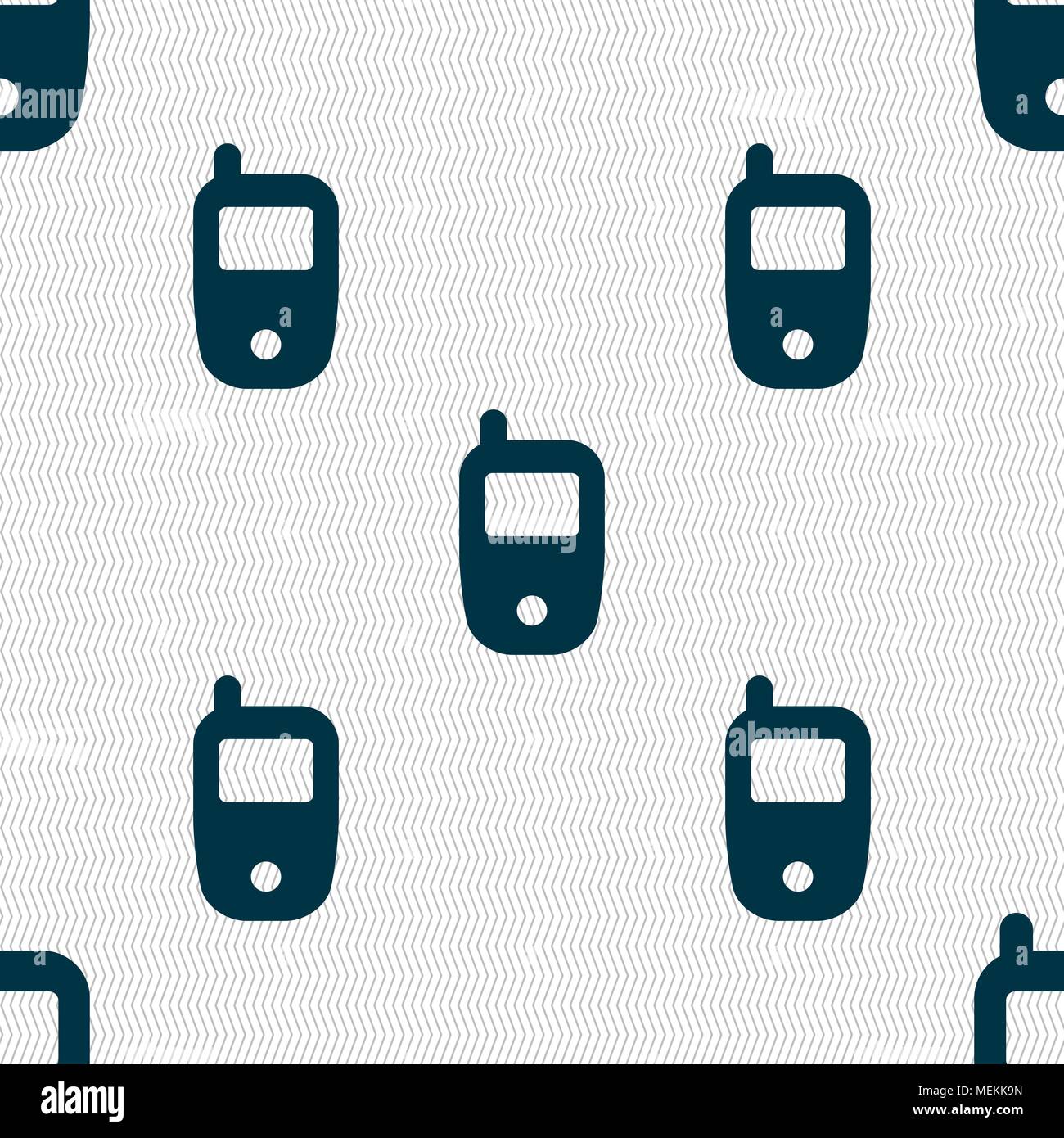 Mobile telecommunications technology symbol. Seamless abstract ...