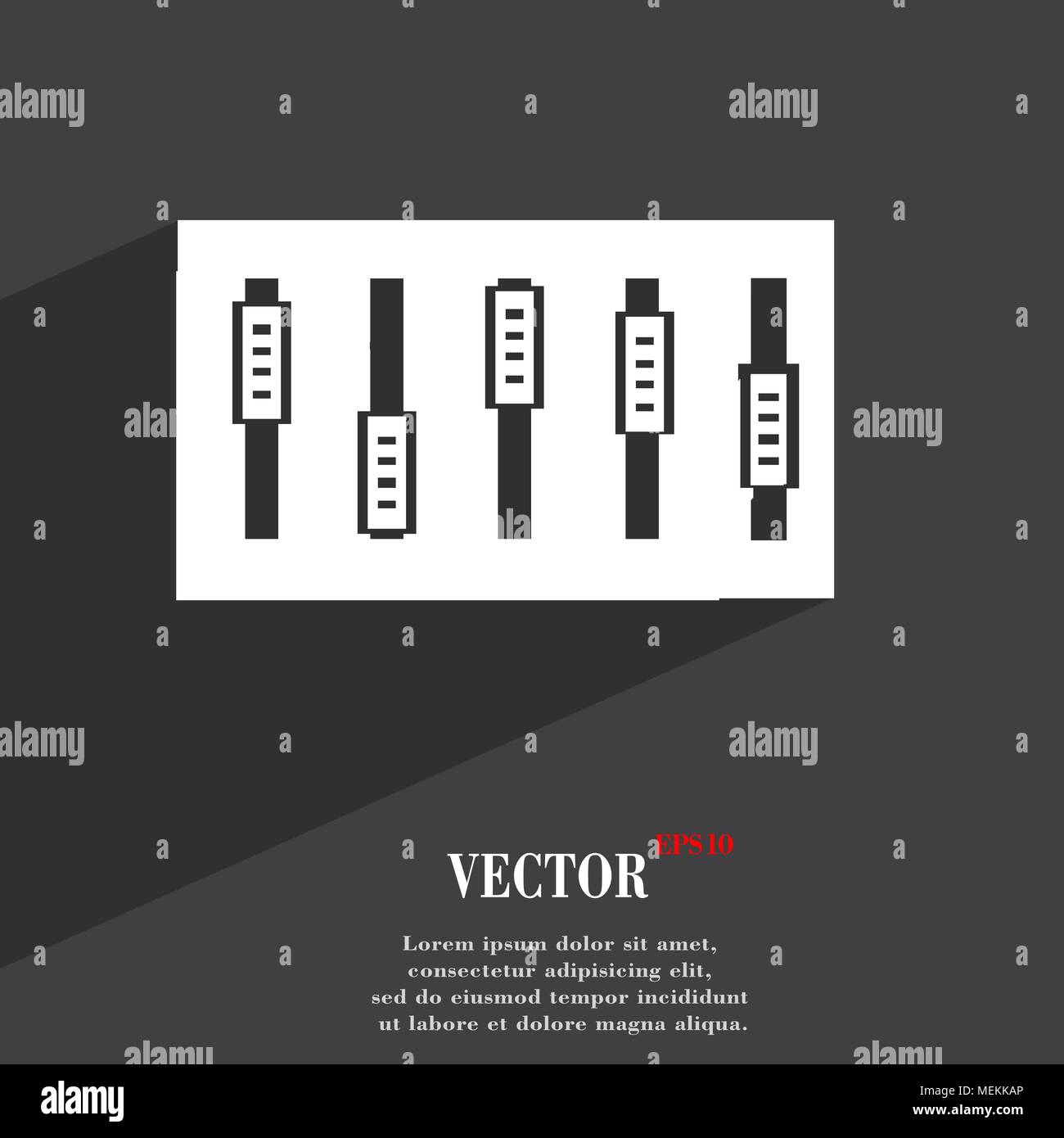 Dj console mix handles and buttons icon symbol. Trendy, modern design ...