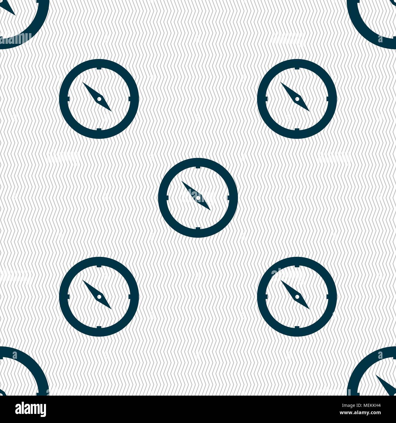 Compass sign icon. Windrose navigation symbol. Seamless abstract ...