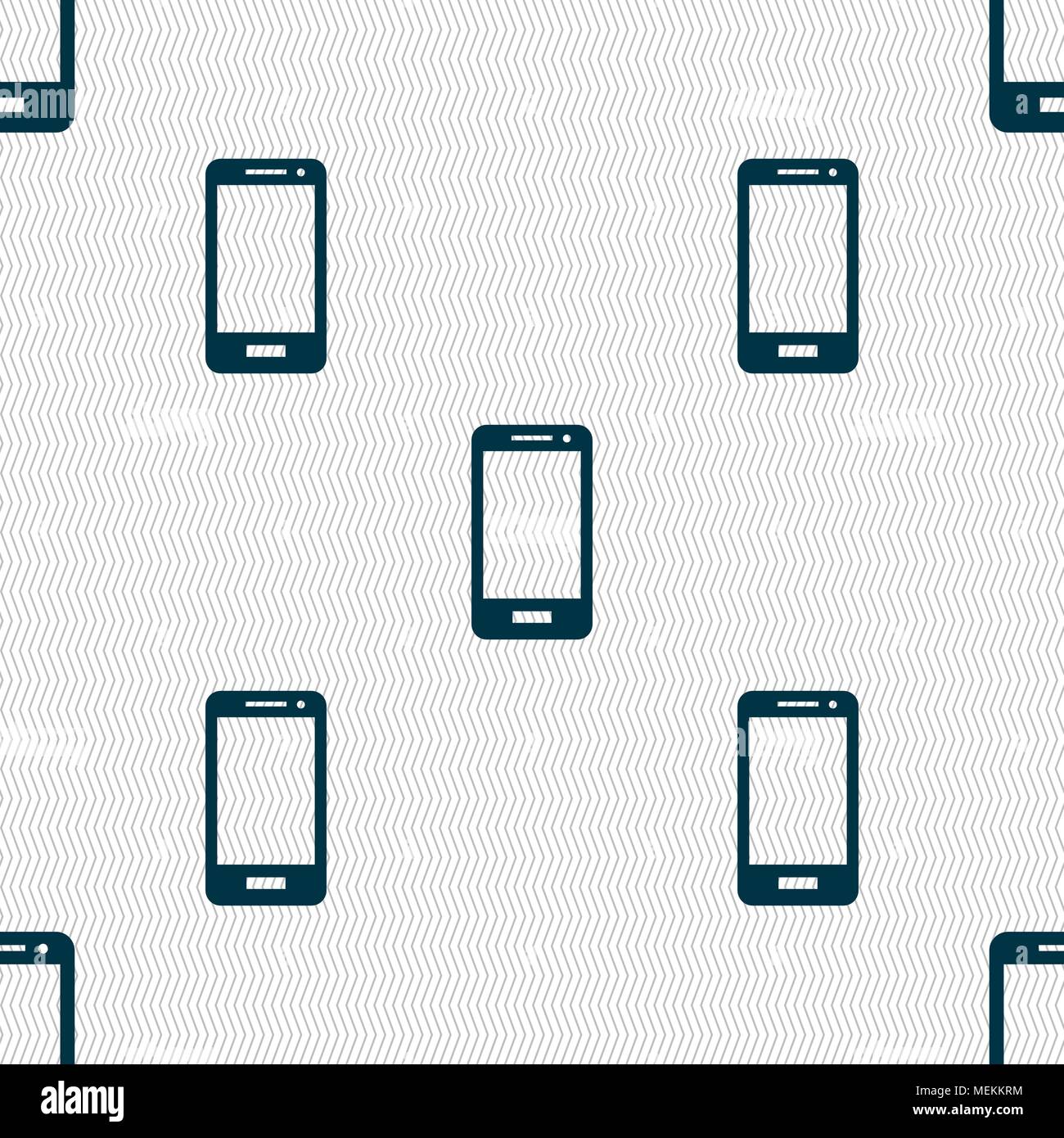 Smartphone sign icon. Support symbol. Call center. Seamless abstract ...