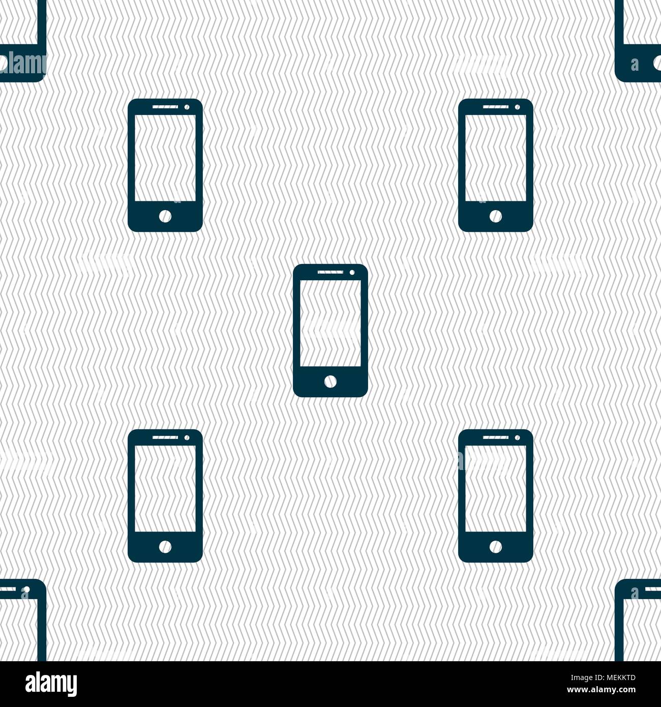 Smartphone sign icon. Support symbol. Call center. Seamless abstract ...