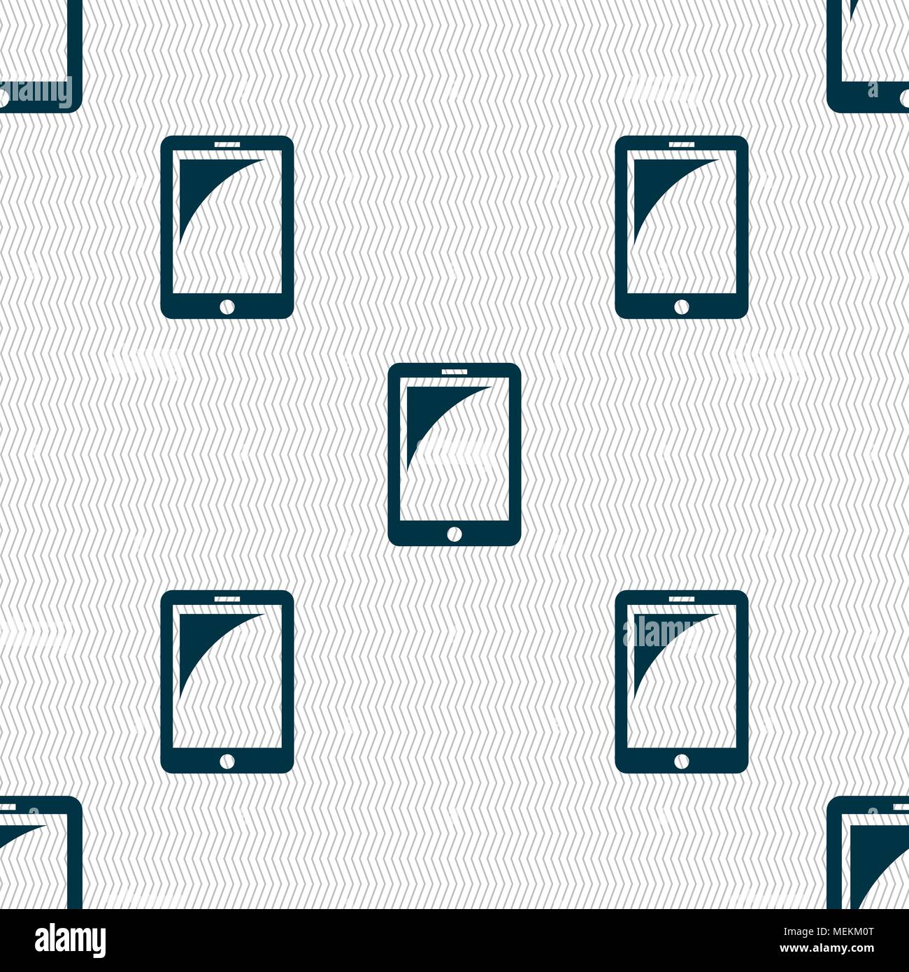Tablet sign icon. smartphone button. Seamless abstract background with ... Tablet sign icon. smartphone button. Seamless abstract background with ...