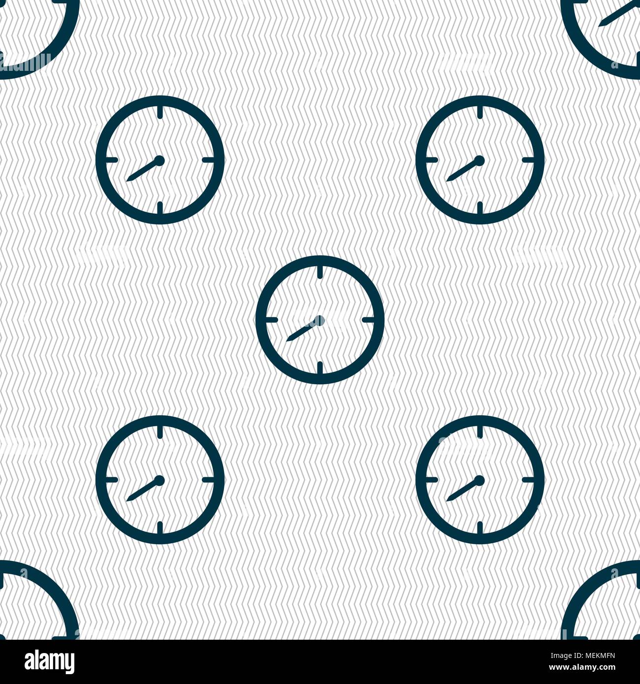 Timer sign icon. Stopwatch symbol.. Seamless abstract background with ...