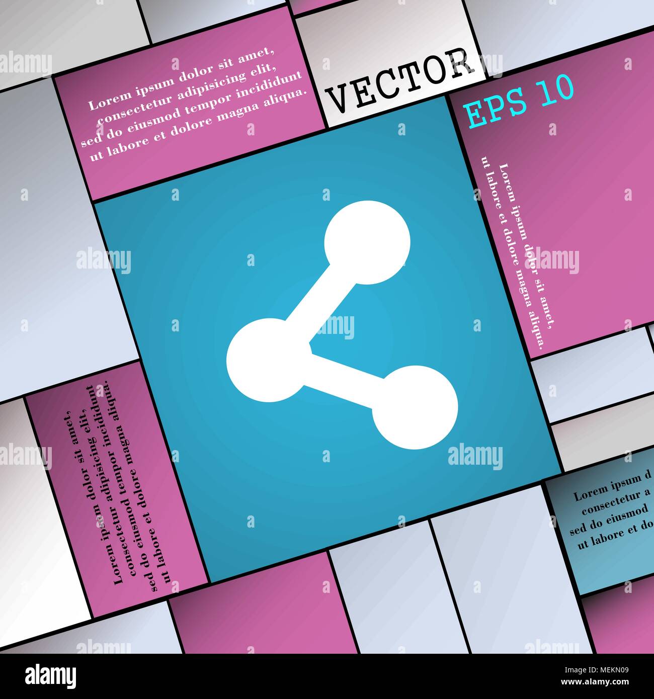 Share icon sign. Modern flat style for your design. Vector illustration ...