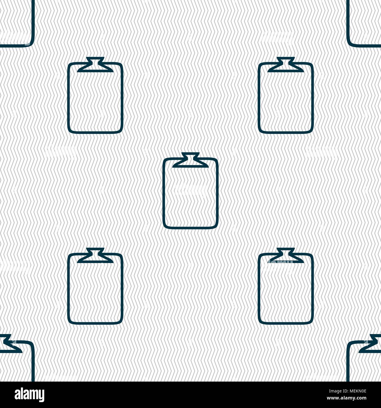 File annex icon. Paper clip symbol. Attach sign. Seamless abstract ...