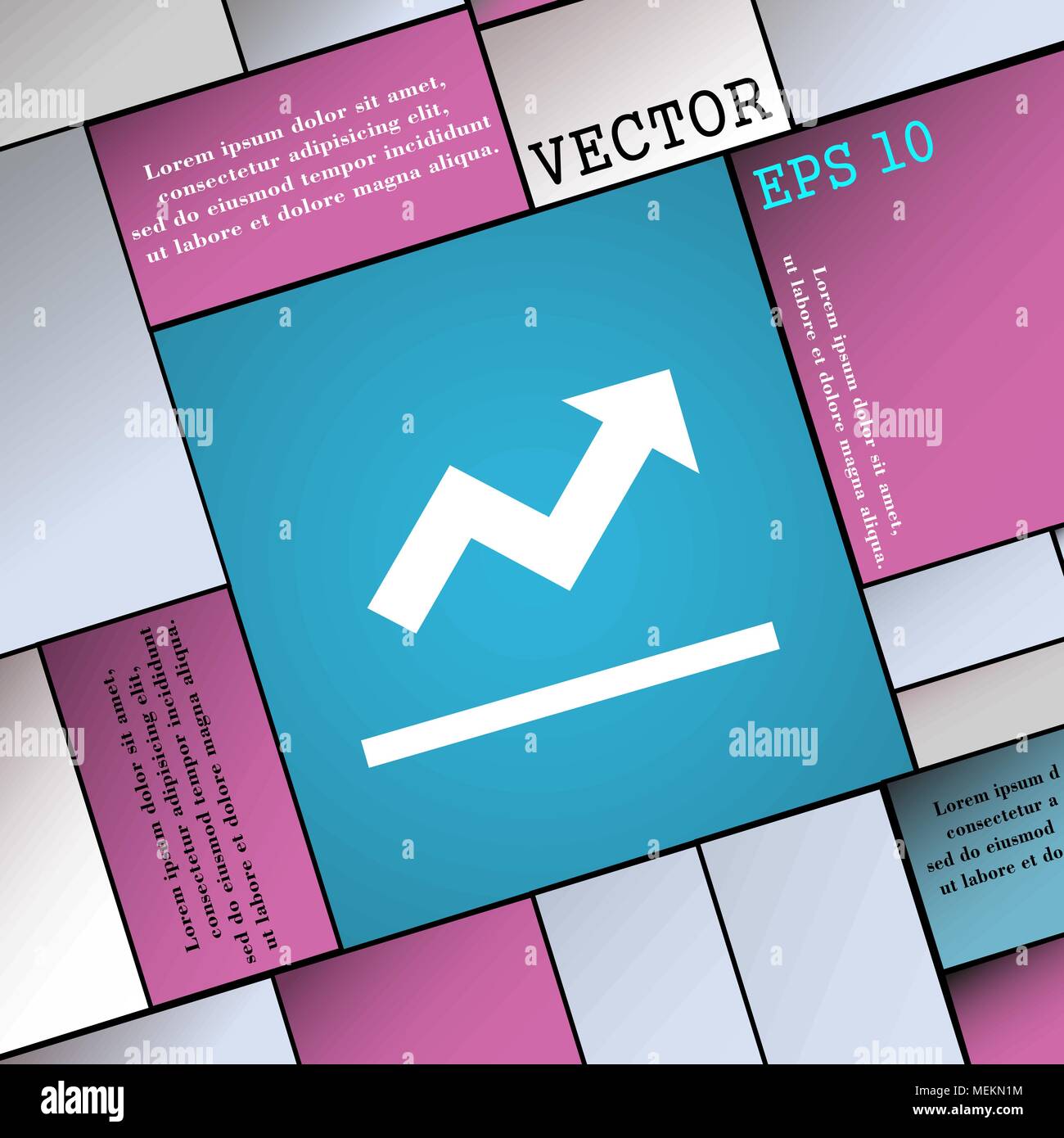 Graph chart, Diagram icon sign. Modern flat style for your design ...