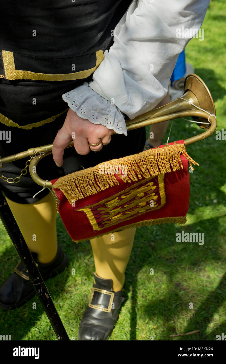 St George's Day festival with enaction of medieval knights in armour in ...