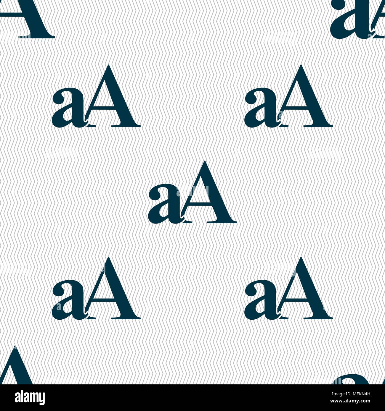 Enlarge font, aA icon sign. Seamless abstract background with geometric ...