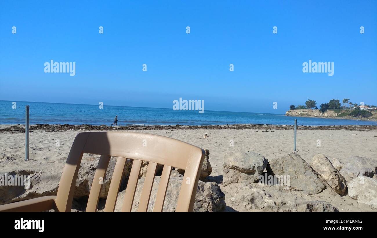 Santa Barbara Beachside Seating Stock Photo - Alamy