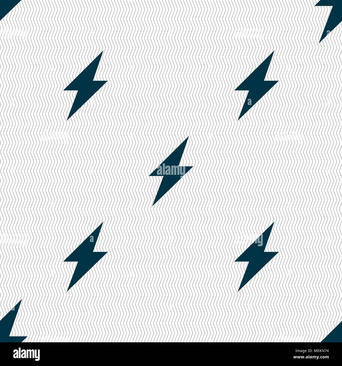 Photo flash icon sign. Seamless abstract background with geometric ...