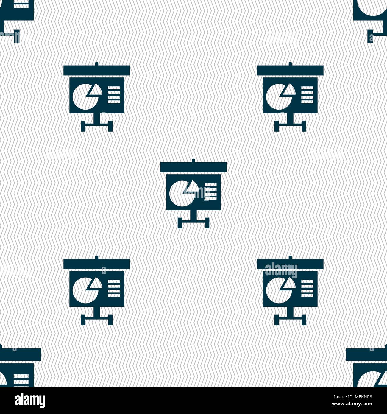 Graph icon sign. Seamless abstract background with geometric shapes ...