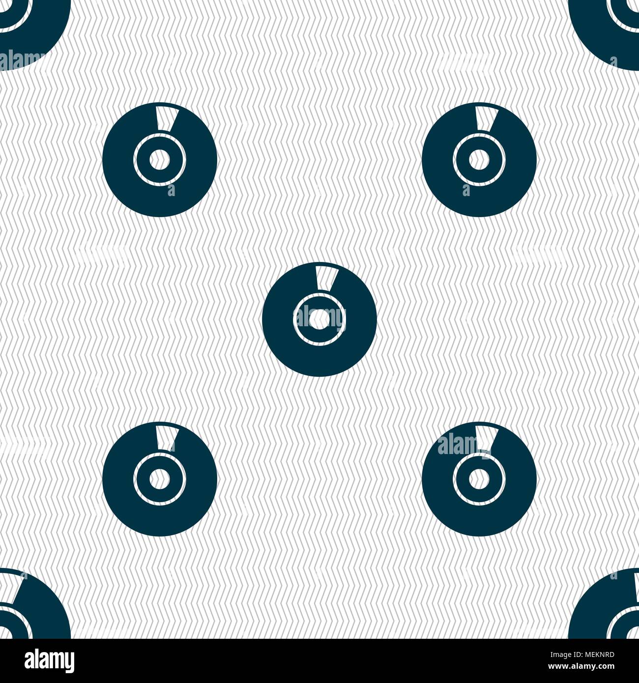 CD or DVD icon sign. Seamless abstract background with geometric shapes ...